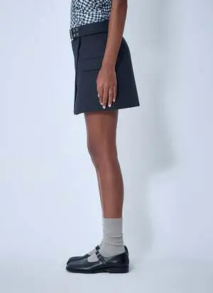 GANNI Stretch Stripe Mini Skirt