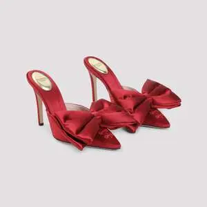 Valentino Garavani Pointed Toe Mules With Knot Detailing