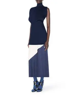 Alaïa Poplin Pointed Skirt - Multicolor