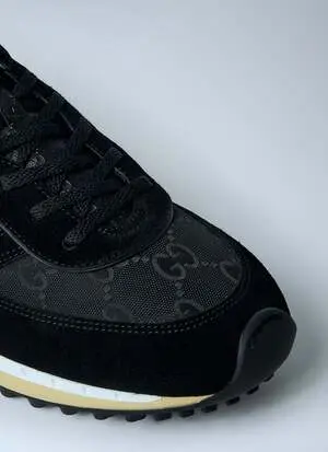 Gucci Re-motion Low-top Sneakers With Logo Motif - Black