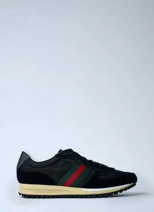 Gucci GUCCI Re-Motion Low-Top Sneakers With Logo Motif Black