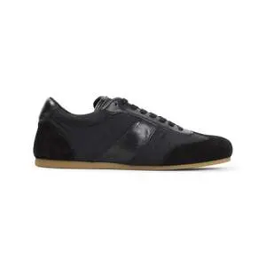 LEMAIRE Soft Runner Sneakers In Polyamide And Calf Leather - Black