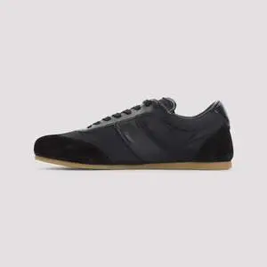 LEMAIRE Soft Runner Sneakers In Polyamide And Calf Leather - Black