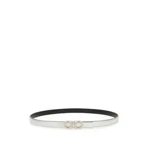 FERRAGAMO Gancini Buckle Belt - Silver