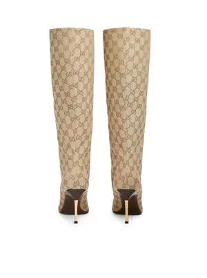 Gucci Gg Fabric Stiletto Boots - Multicolor