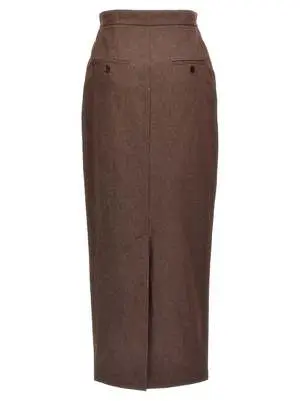 Max Mara Pianosa Skirt - Brown