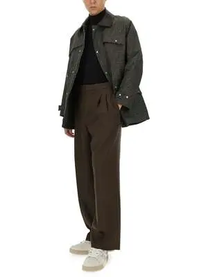 Fendi Jacquard Ff Blouson - Brown