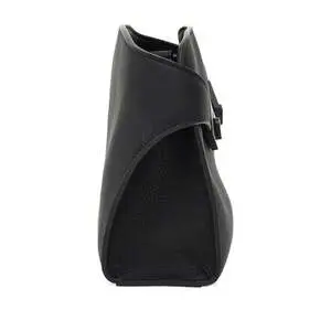FERRAGAMO Calfskin And Fabric Messenger Bag - Black