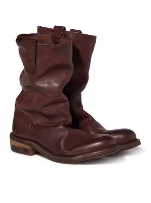 Miu Miu Calf Leather Ankle Boots - Multicolor