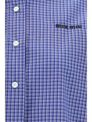 Miu Miu Cotton Geometric Print Shirt