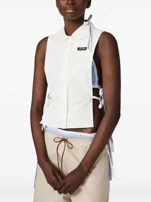 Miu Miu Cotton Geometric Print Shirt