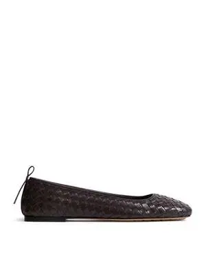 Bottega Veneta Charlotte Woven Leather Ballet Flats - Multicolor