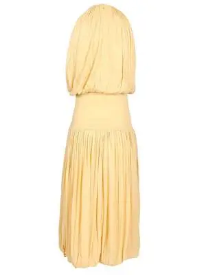 TOTEME Soft Gathered Dress - Yellow