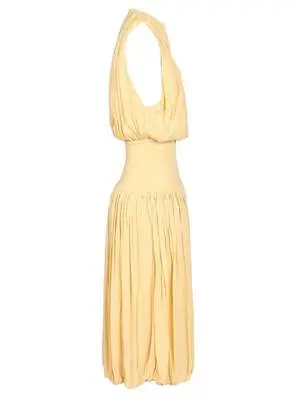TOTEME Soft Gathered Dress - Yellow