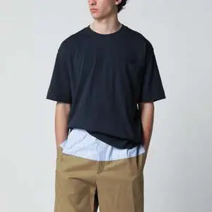 Dries Van Noten Navy Cotton T-shirt - Blue