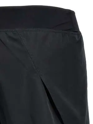 JIL SANDER Stretch Tech Fabric Shorts With Logo Detail - Black
