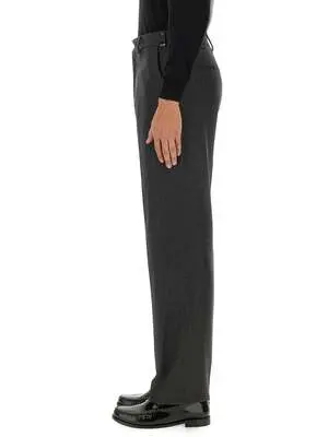 Fendi Cashmere Blend Tailored Trousers - Gray