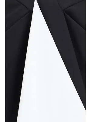 Givenchy Draped Midi Skirt In Double-faced Wool And Mohair - Black
