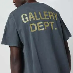 GALLERY DEPT. The Force Logo Vintage-effect T-shirt - Black