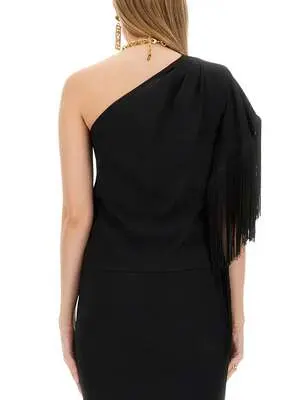 Moschino One-shoulder Top With Fringe Detail