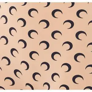 MARINE SERRE Moon Logo Mini Shorts - Cream