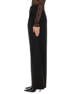 Givenchy Wide-leg Wool Blend Trousers