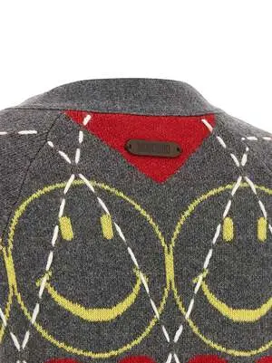 Moschino Smiley® Heart Inlay Cardigan