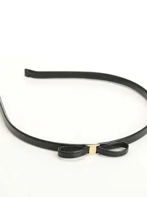 FERRAGAMO Mini Bow Headband - Black