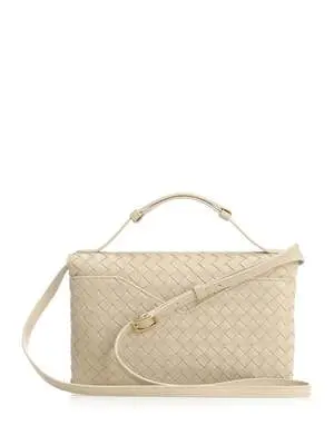 Bottega Veneta Knot Lock Crossbody Bag - Cream