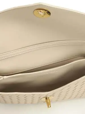 Bottega Veneta Knot Lock Crossbody Bag - Cream