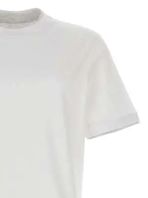 Brunello Cucinelli Double Layer T-shirt - White