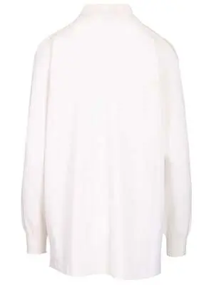 Loewe Cashmere And Silk Blend Polo Shirt - White