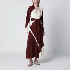 Alberta Ferretti Viscose Twill Printed Dress - Brown