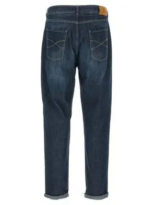 Brunello Cucinelli Straight Leg Denim Jeans - Blue