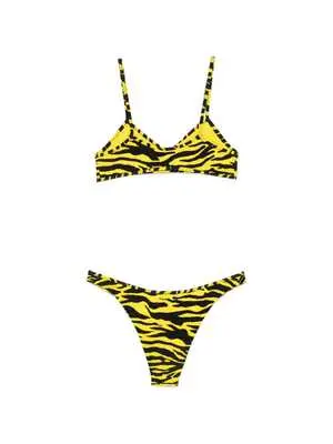 Attico Tiger Print Bikini - Multicolor