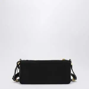 Prada Re-nylon And Leather Bag With Padlock - Black