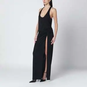Andamane Juno Dress With Ruching - Black