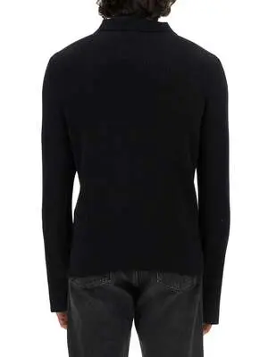 COURREGES Polo With Logo - Black