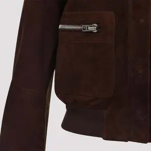 TOM FORD Lamb Suede Bomber Jacket