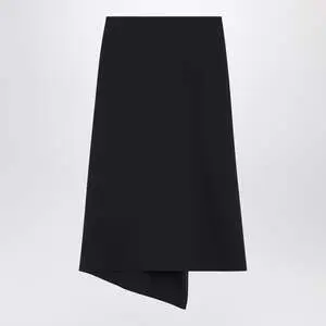 Victoria Beckham Wool Blend Asymmetrical Skirt - Blue