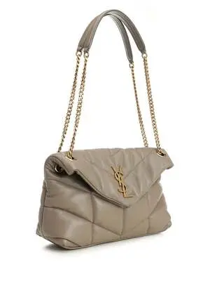 Saint Laurent Small Puffer Bag - Gray