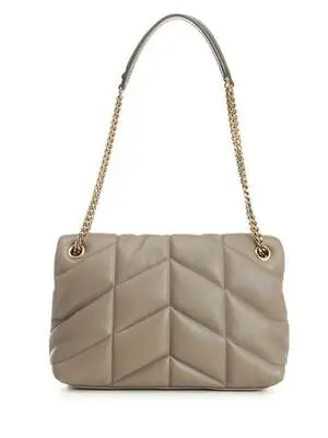 Saint Laurent Small Puffer Bag - Gray
