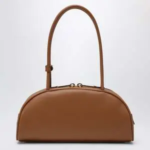 Miu Miu Medium Shoulder Bag In Cognac Leather - Brown