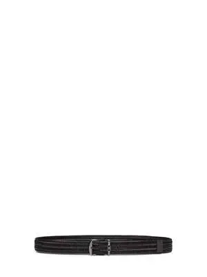 FERRAGAMO Woven Leather Belt - Multicolor