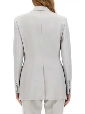 TOM FORD Single-breasted Tuxedo Jacket Bianca - Gray