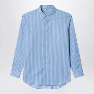 Auralee Light Striped Cotton And Silk Shirt