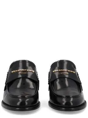 Alexander Wang Sabot Carter Leather Loafers