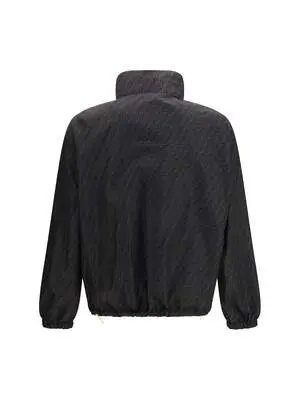 Fendi Ff Jacquard Zipped Reversible Windbreaker