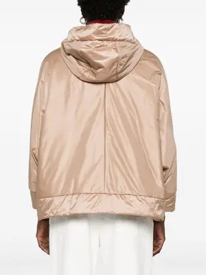 Max Mara Short Down Jacket With Drawstring Hood