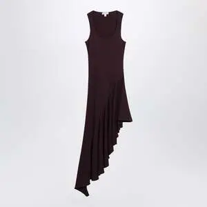 Alaïa Asymmetrical Fluid Jersey Dress - Red